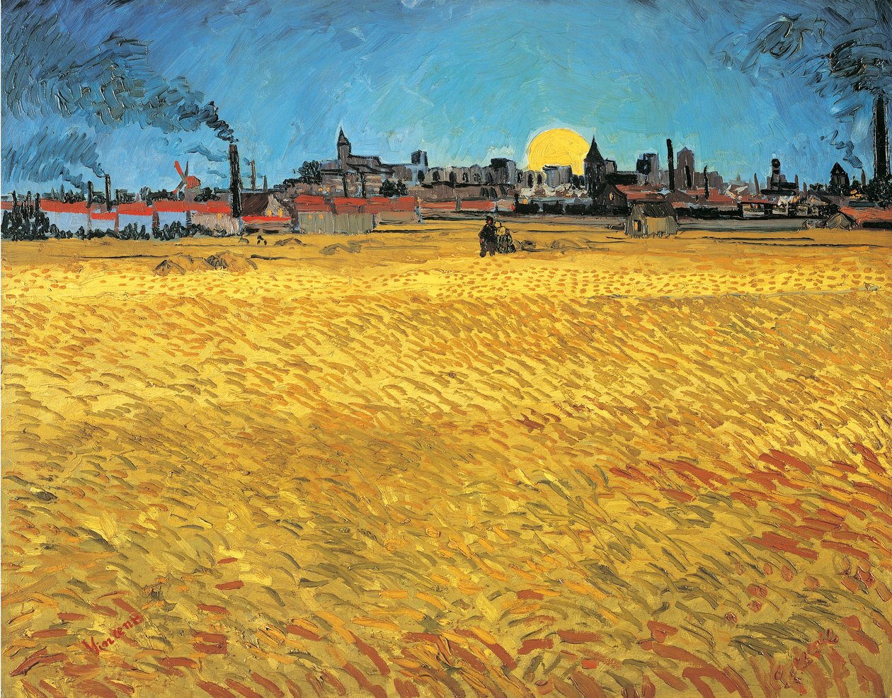 Wheat Field Van Gogh Buy Wheat Field With Cypresses By Van Gogh