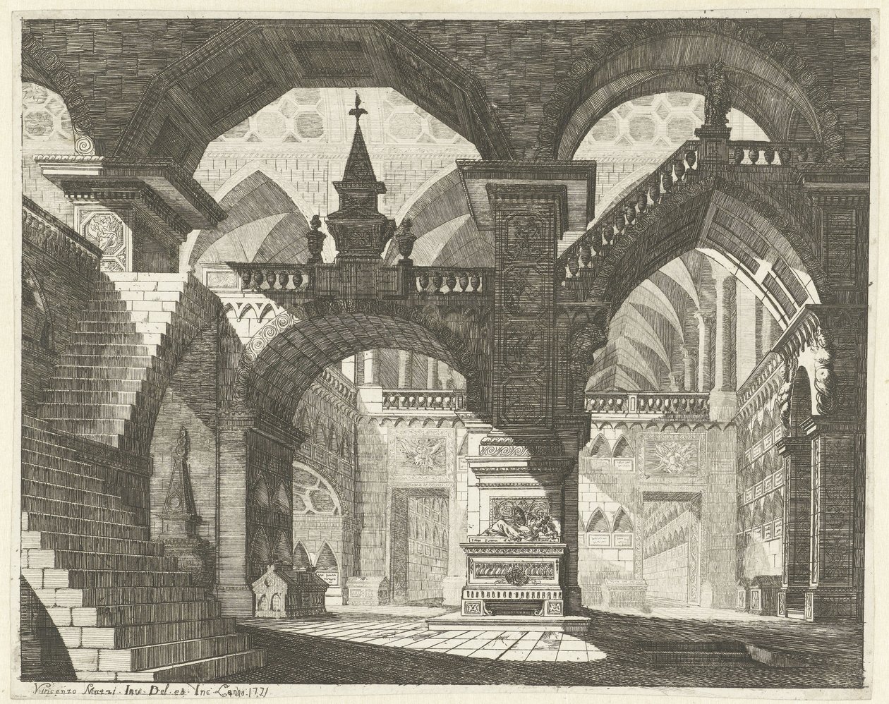 Church Interior by Vincenzo Mazzi: Buy fine art print