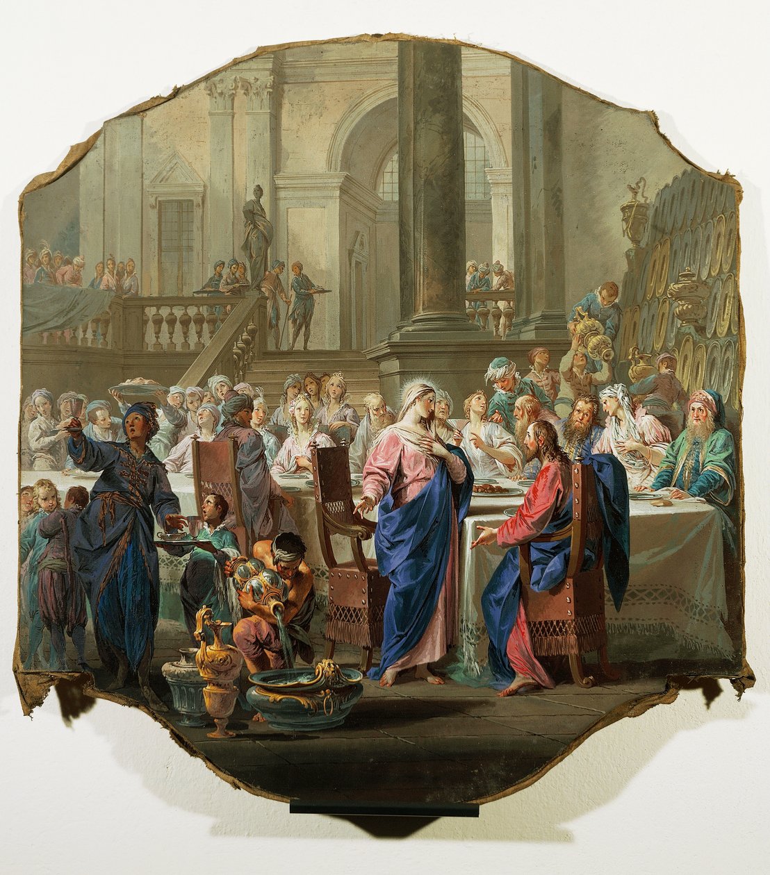 Wedding at Cana by Vittorio Maria Bigari: Fine art print