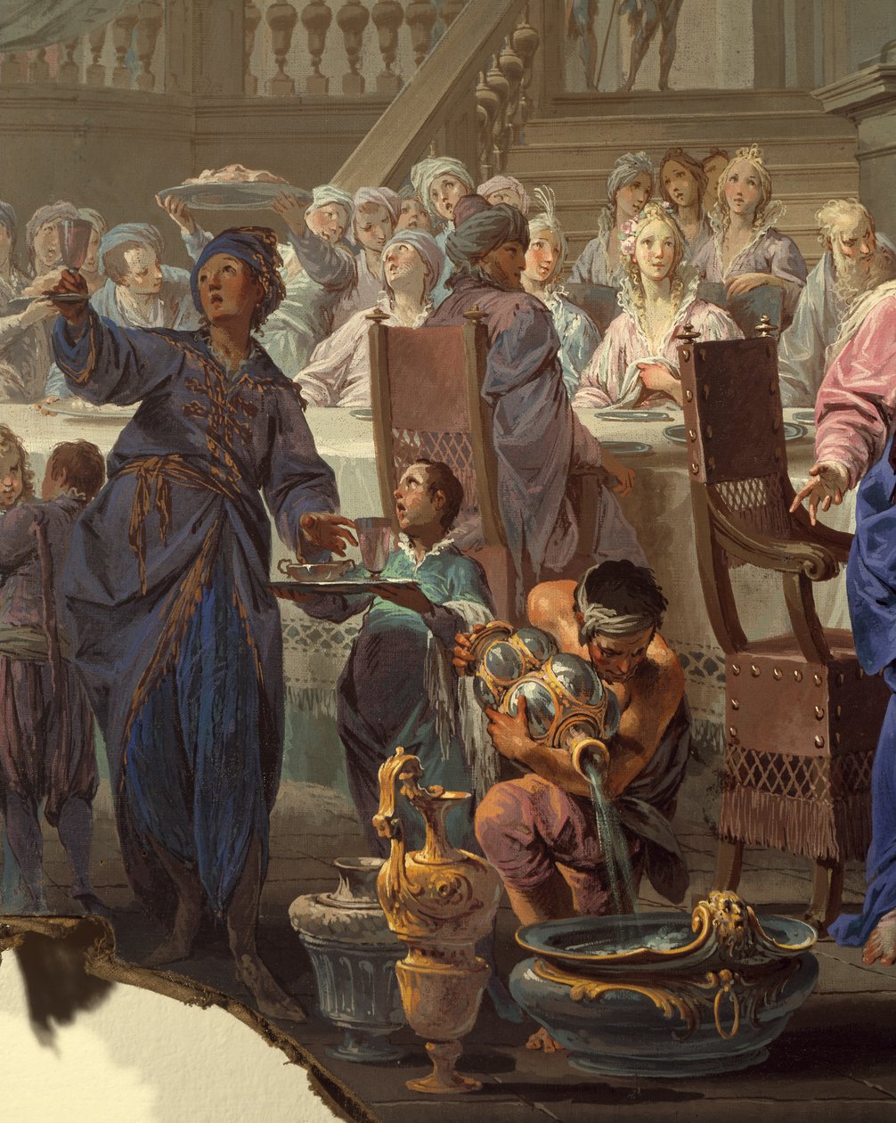 Wedding at Cana by Vittorio Maria Bigari (detail)