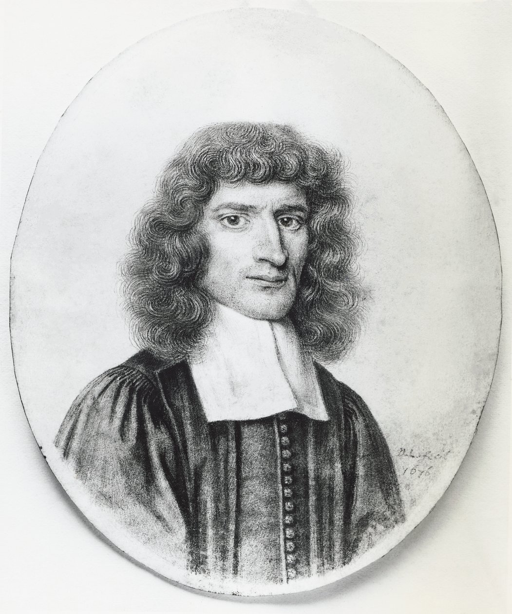 Portrait of Isaac Barrow, English Christian theologian and mathematician, engraving