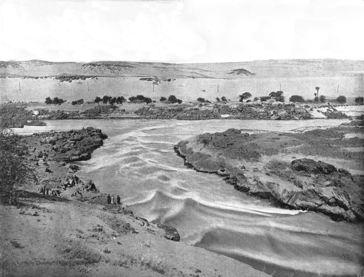 The first cataract of the Nile, Aswan, Egypt by W and S Ltd