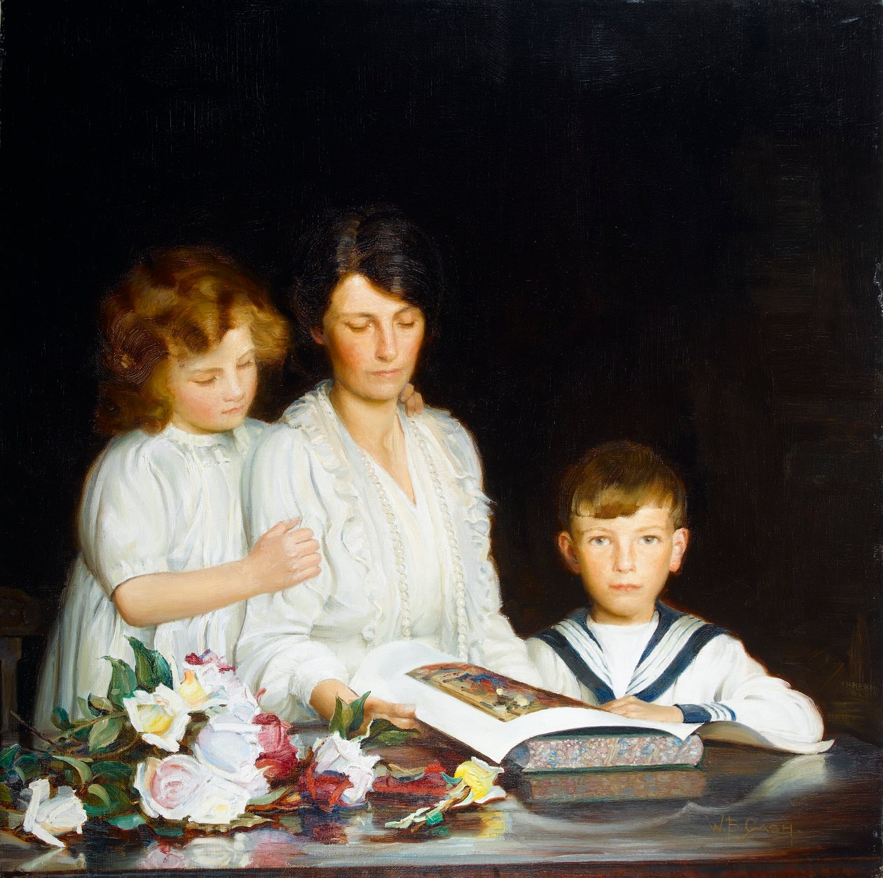 A Family Portrait by Walter Bonner Gash: Fine art print