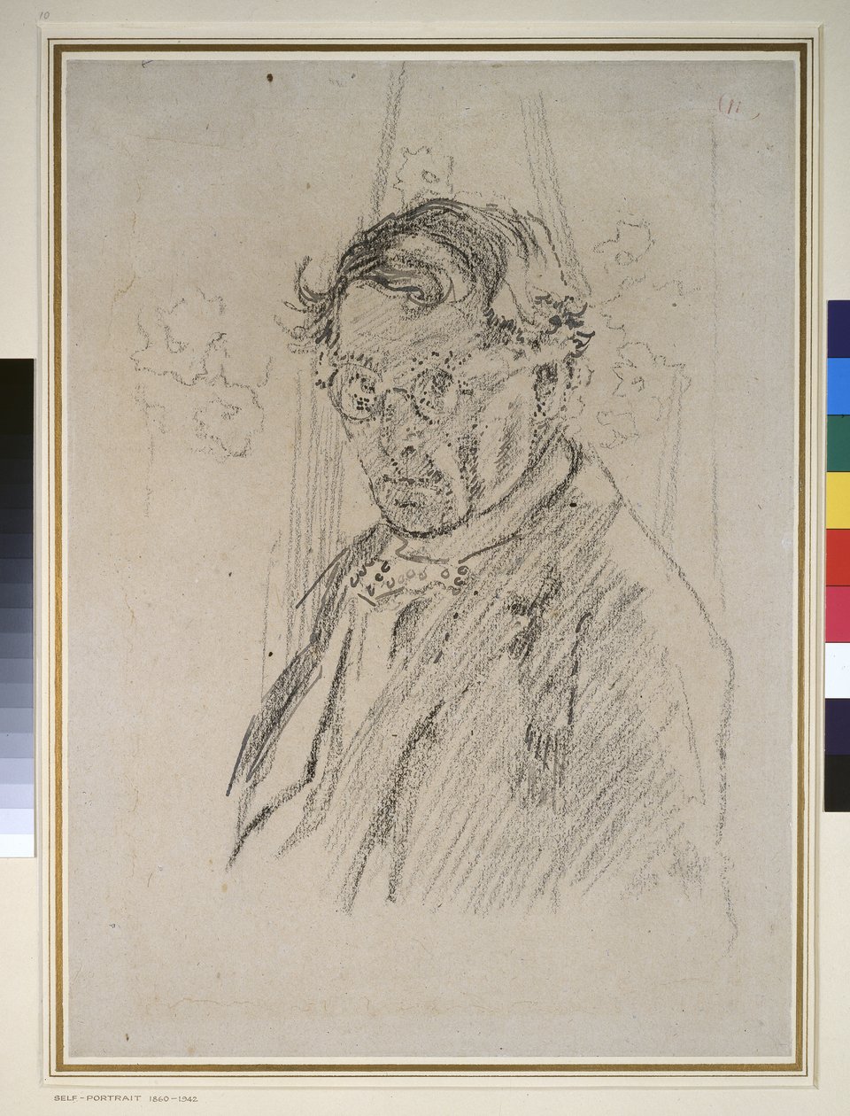 Self Portrait Wearing Glasses by Walter Richard Sickert
