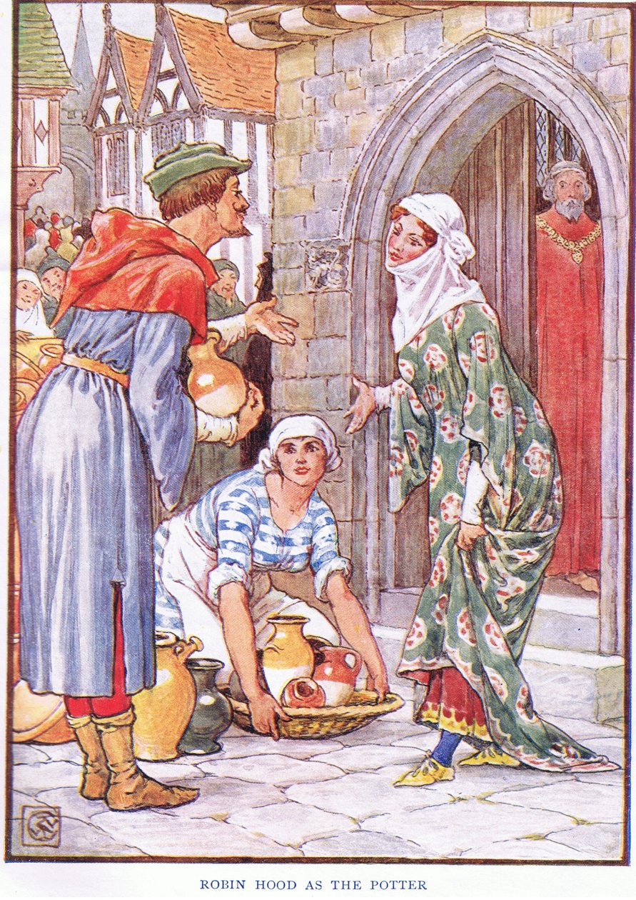 Robin Hood as the Potter by Walter Crane: Fine art print