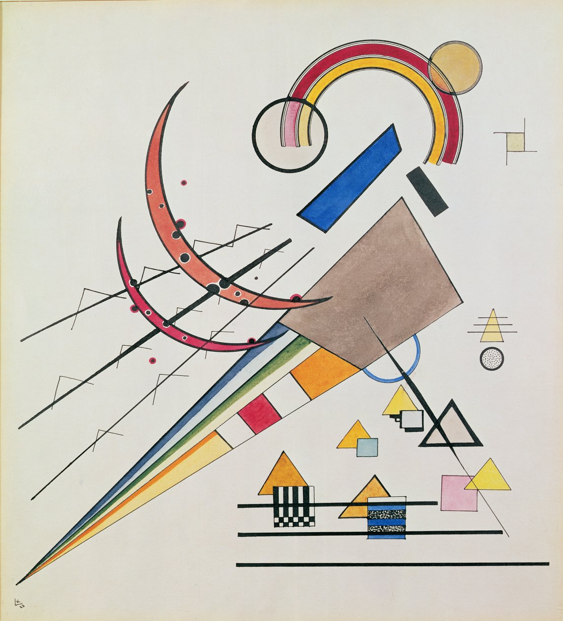 With the Triangle by Wassily Kandinsky: Buy fine art print