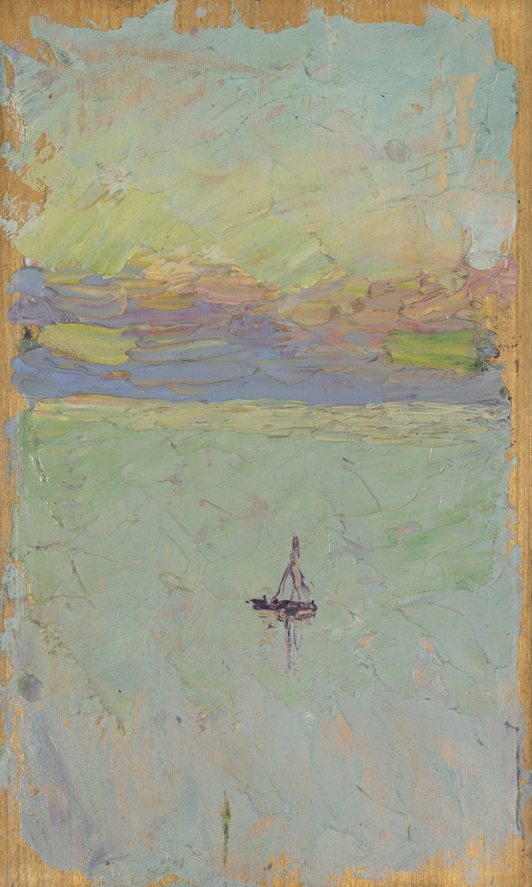 Sailboat on the Sea by Wassily Kandinsky: Fine art print