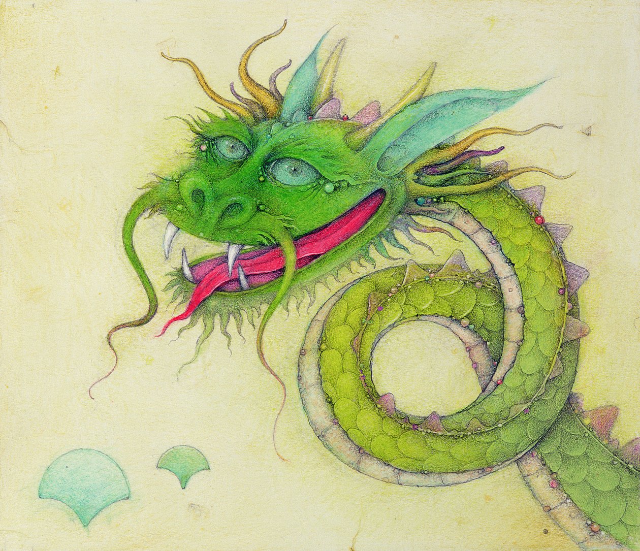 The Blue Eared Dragon by Wayne Anderson: Fine art print