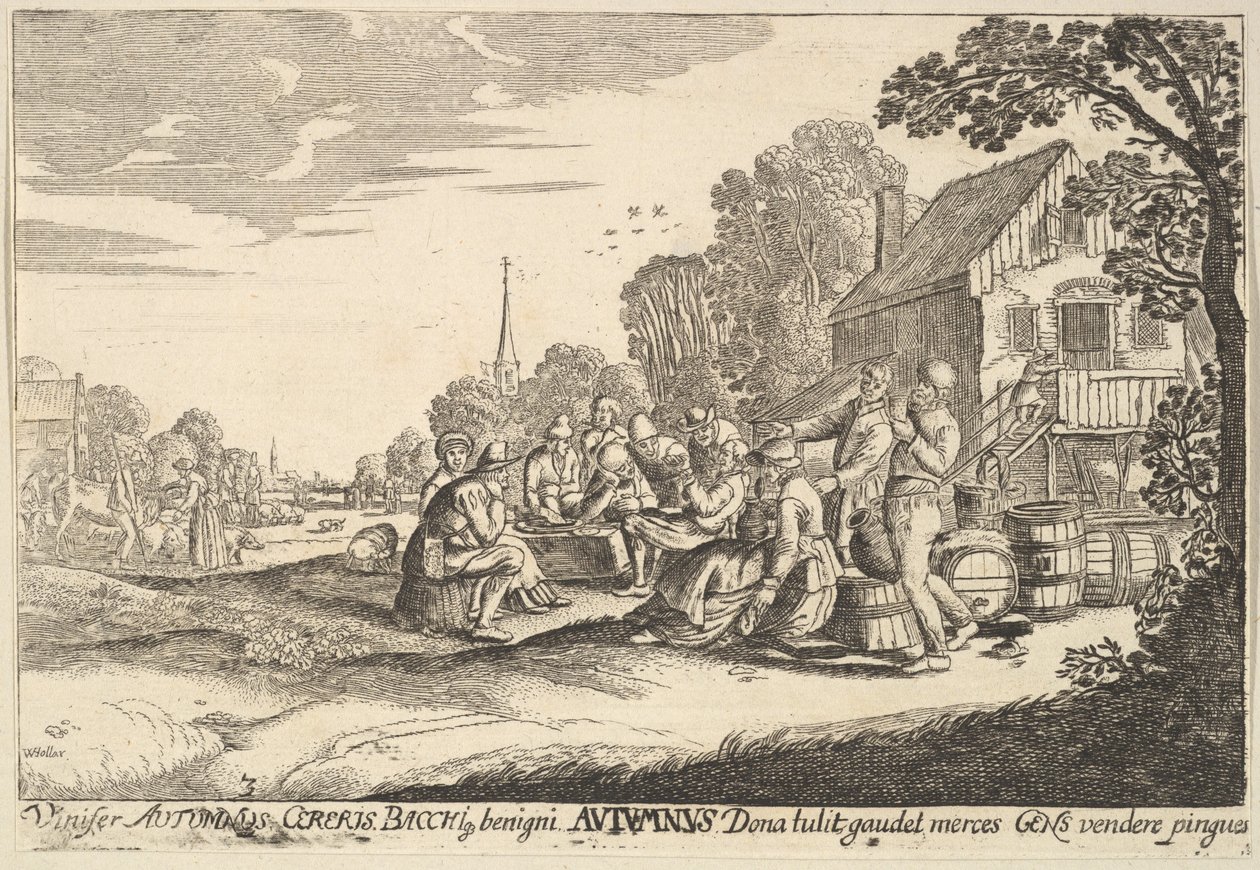 Autumn by Wenceslaus Hollar: High-quality fine art print