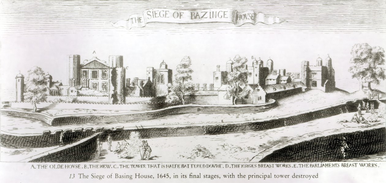 The Siege of Basing House by Wenceslaus Hollar