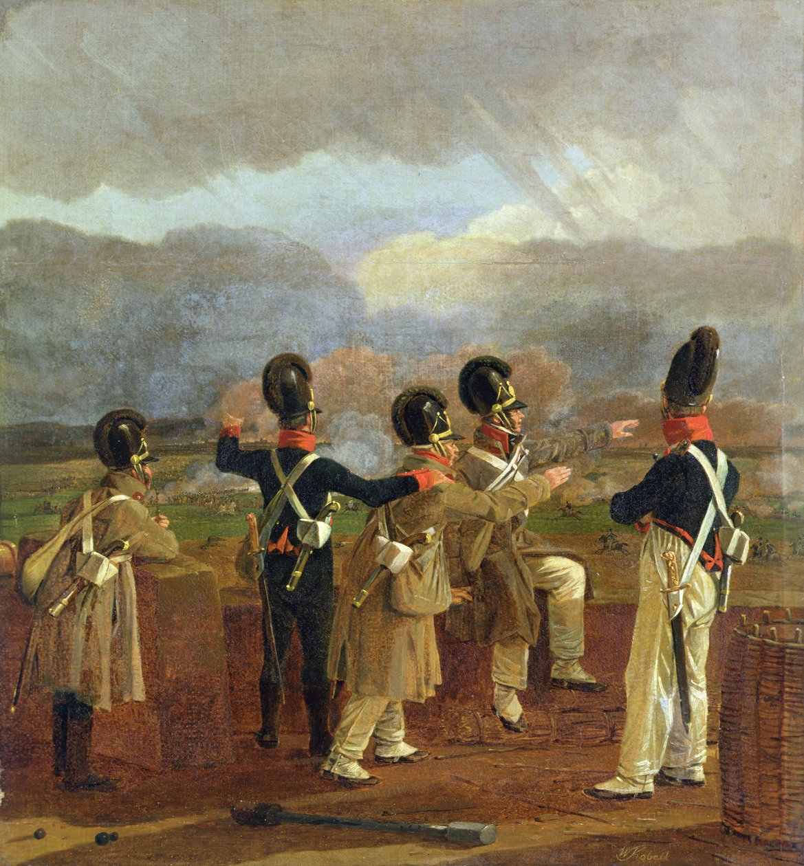 Soldiers on the Ramparts by Wilhelm Alexander Kobell