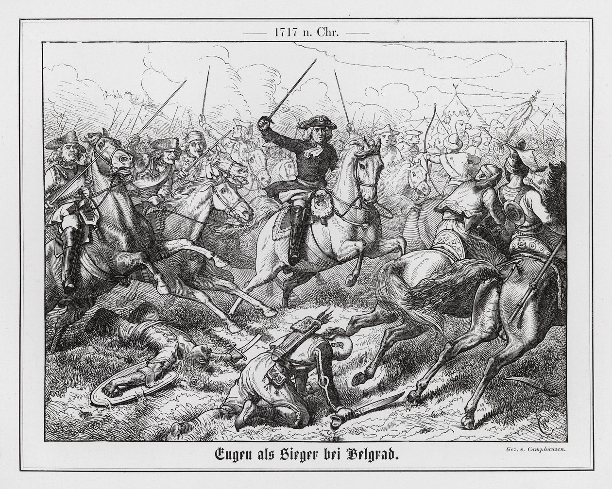 Prince Eugene of Savoy at the Battle of Belgrade