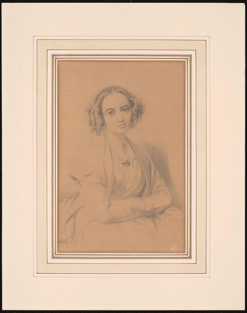 Portrait of the composer Fanny Hensel née Mendelssohn