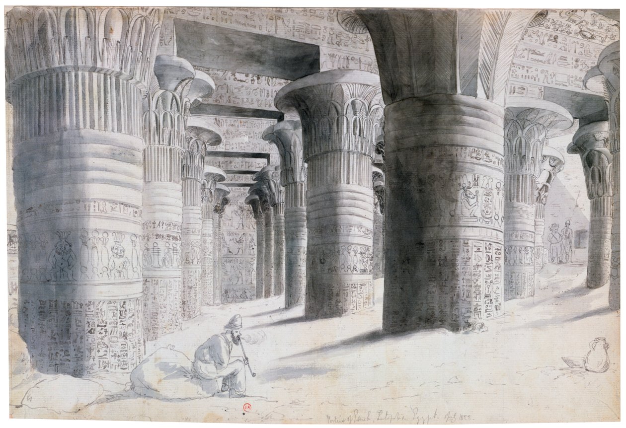 Portico of Esuch, Egypt, 1822 by Wilkinson: Fine art print