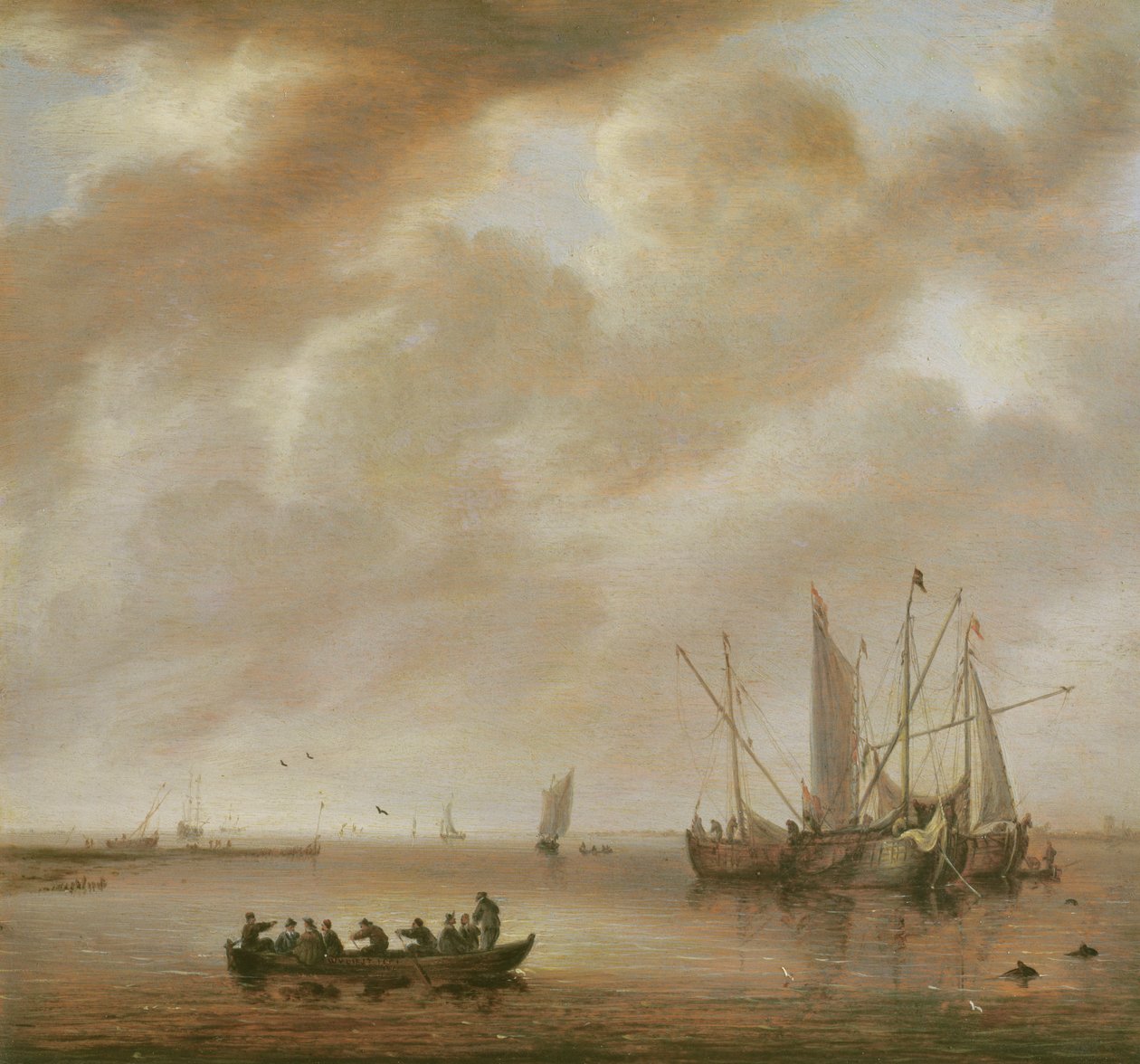 The Calm Sea by Willem van Diest: Premium art reproduction