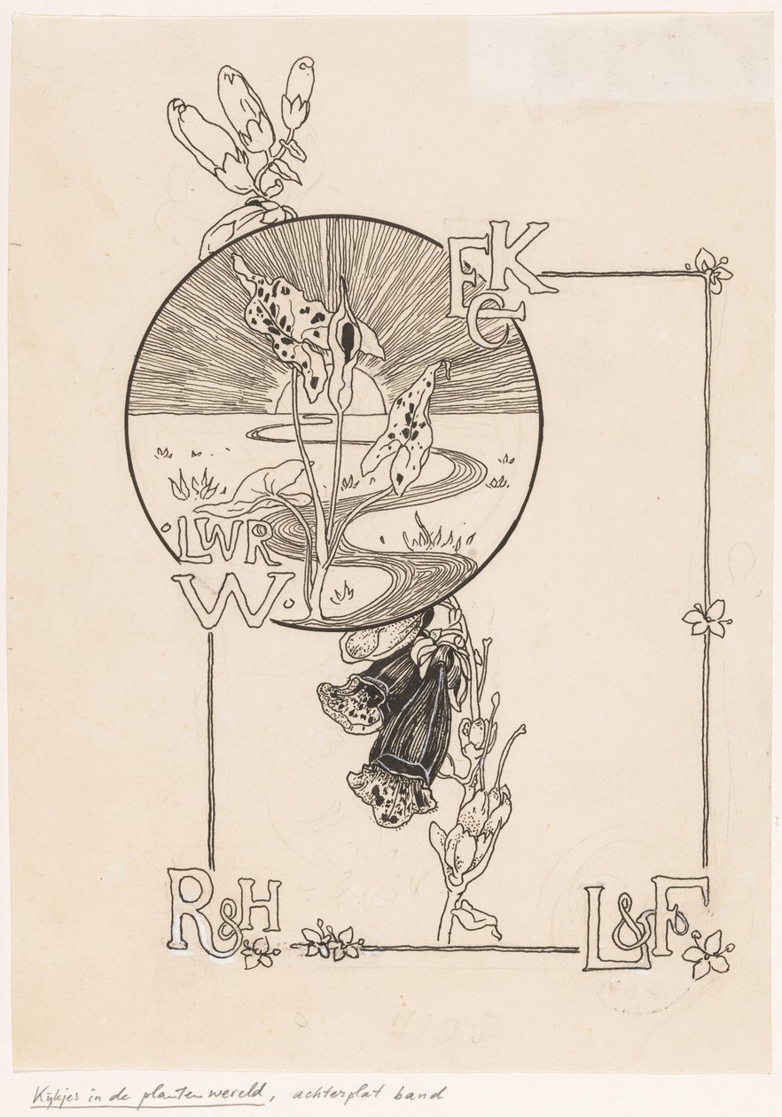 Cover Design for: Knappert, Emilie C., Glimpses into the Plant World, 1893