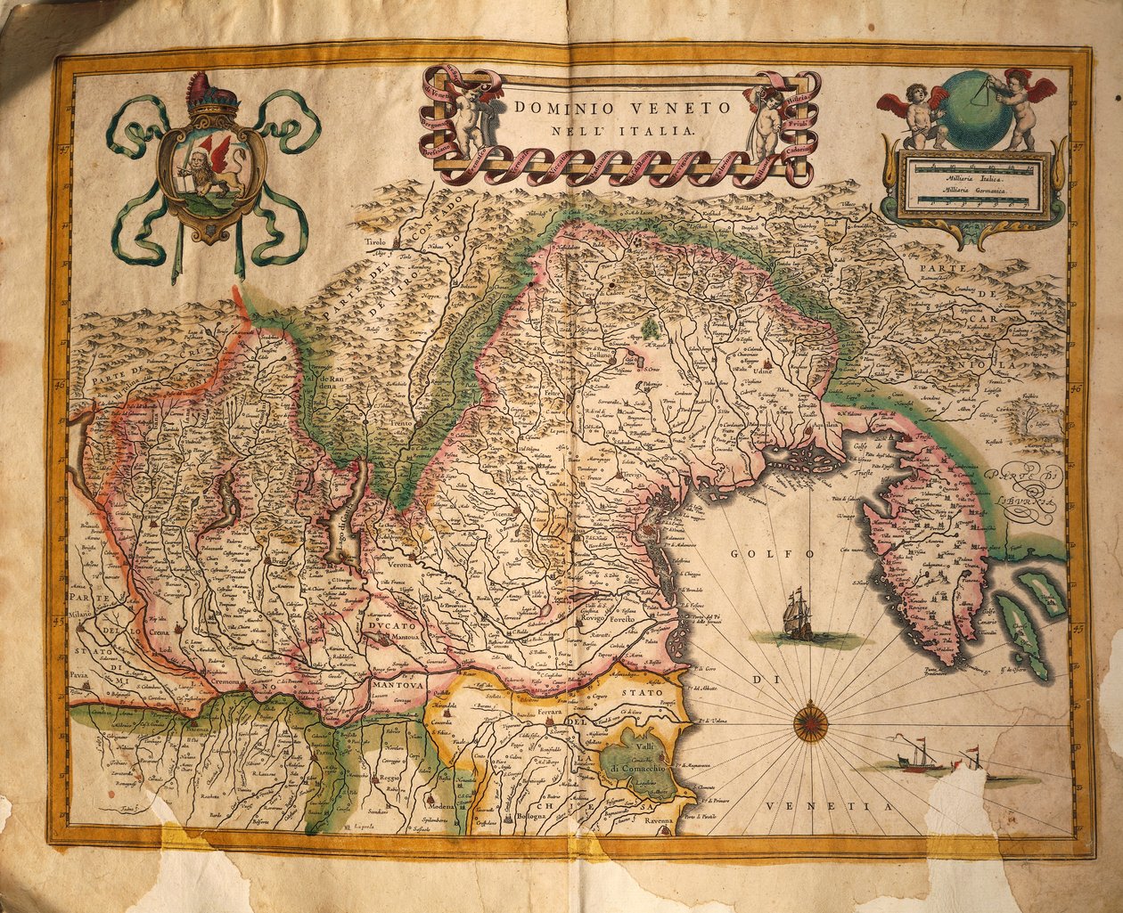 Map of Territory Under Veneto Dominion