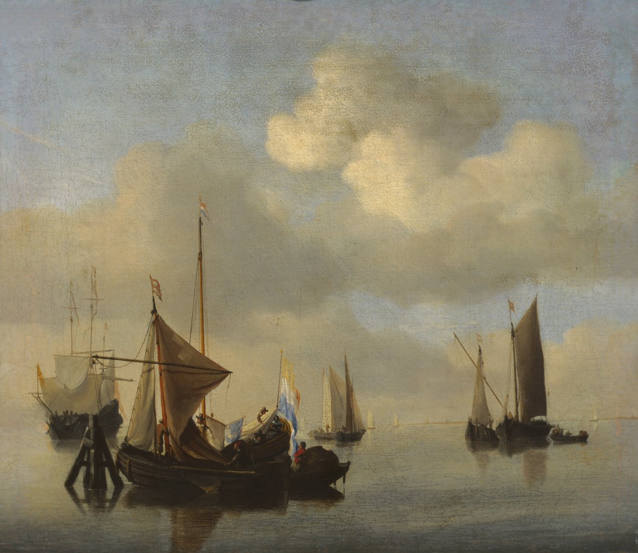 Seascape in Calm Weather by Willem van de Velde the Younger