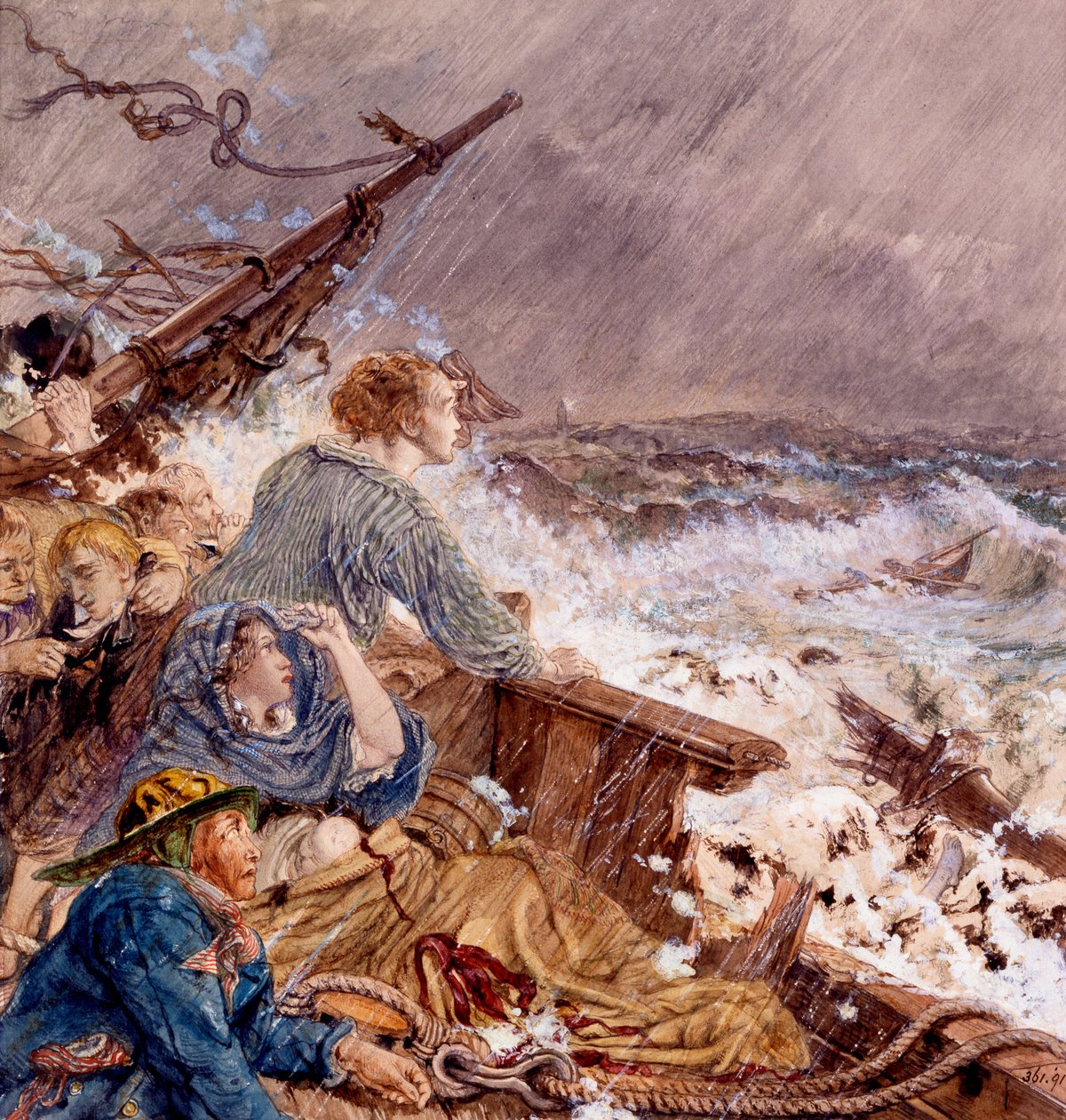 Grace Darling and her Father Saving the Shipwrecked Crew, Sept 7, 1838
