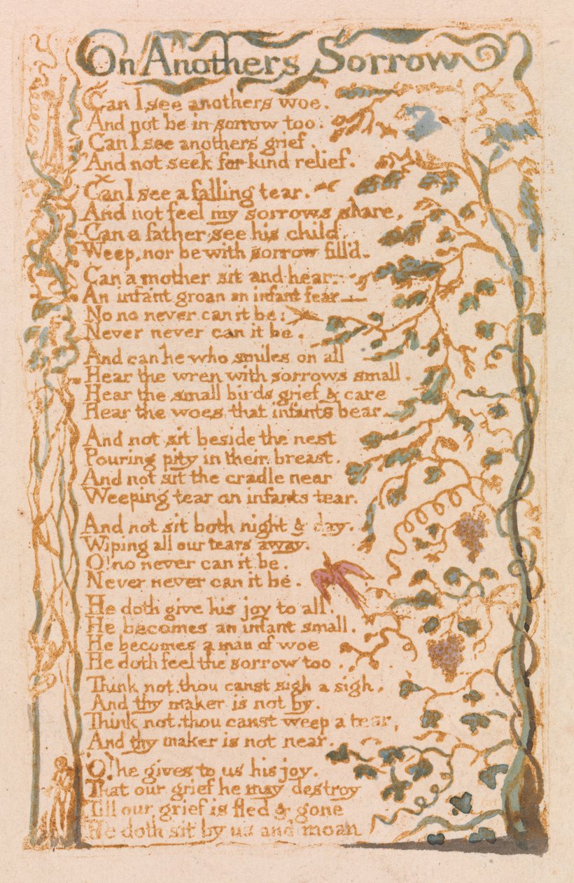 On Another's Sorrow, plate 24 from Songs of Innocence