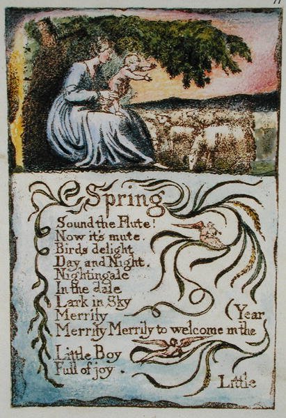 Spring, illustration from Songs of Innocence and of Experience (Bentley ...