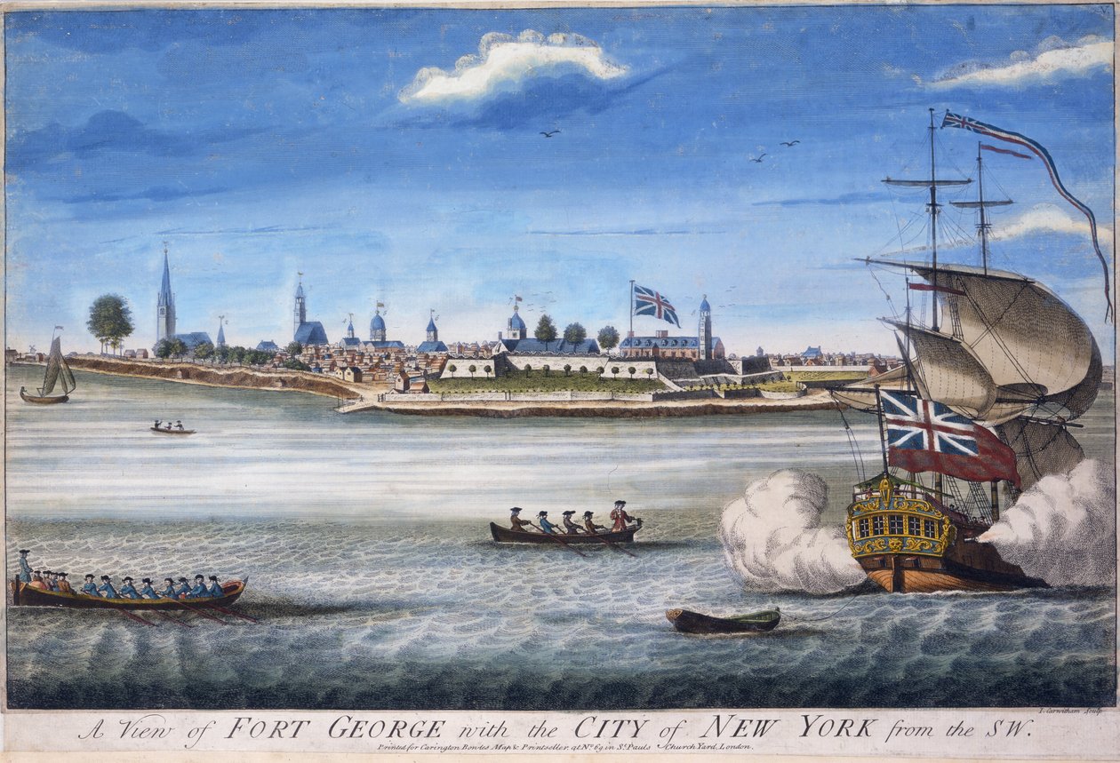 A View of Fort George with the City of New York from the Southwest ...