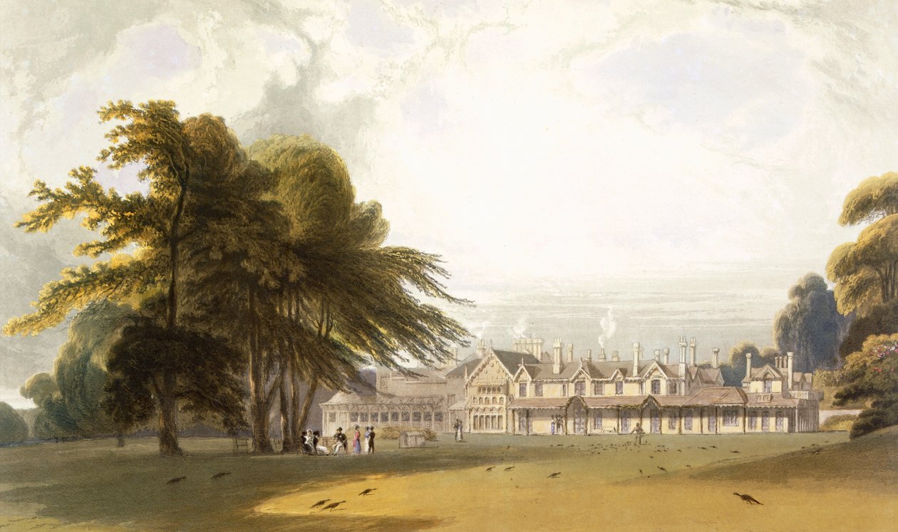 Windsor Park: the Royal Lodge, from 'Views of Windsor, Eton and ...