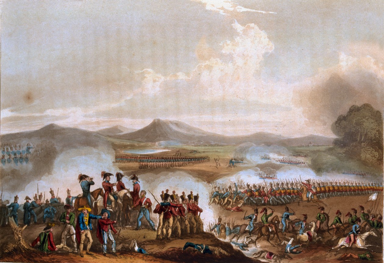 Battle of Talavera, 28th July 1809, from 'The Martial Achievements of ...