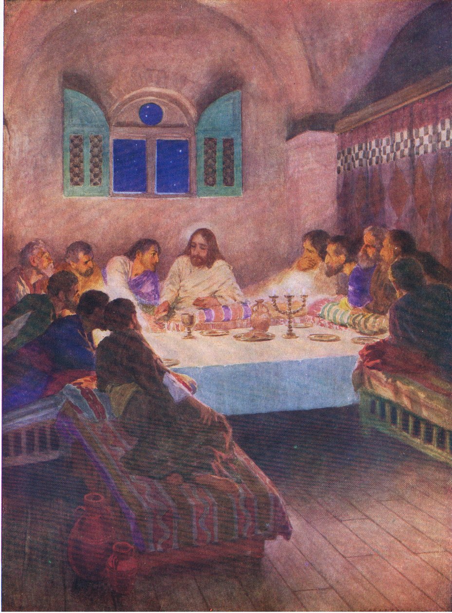 The Last Supper, from The Bible Picture Book published by Thomas Nelson