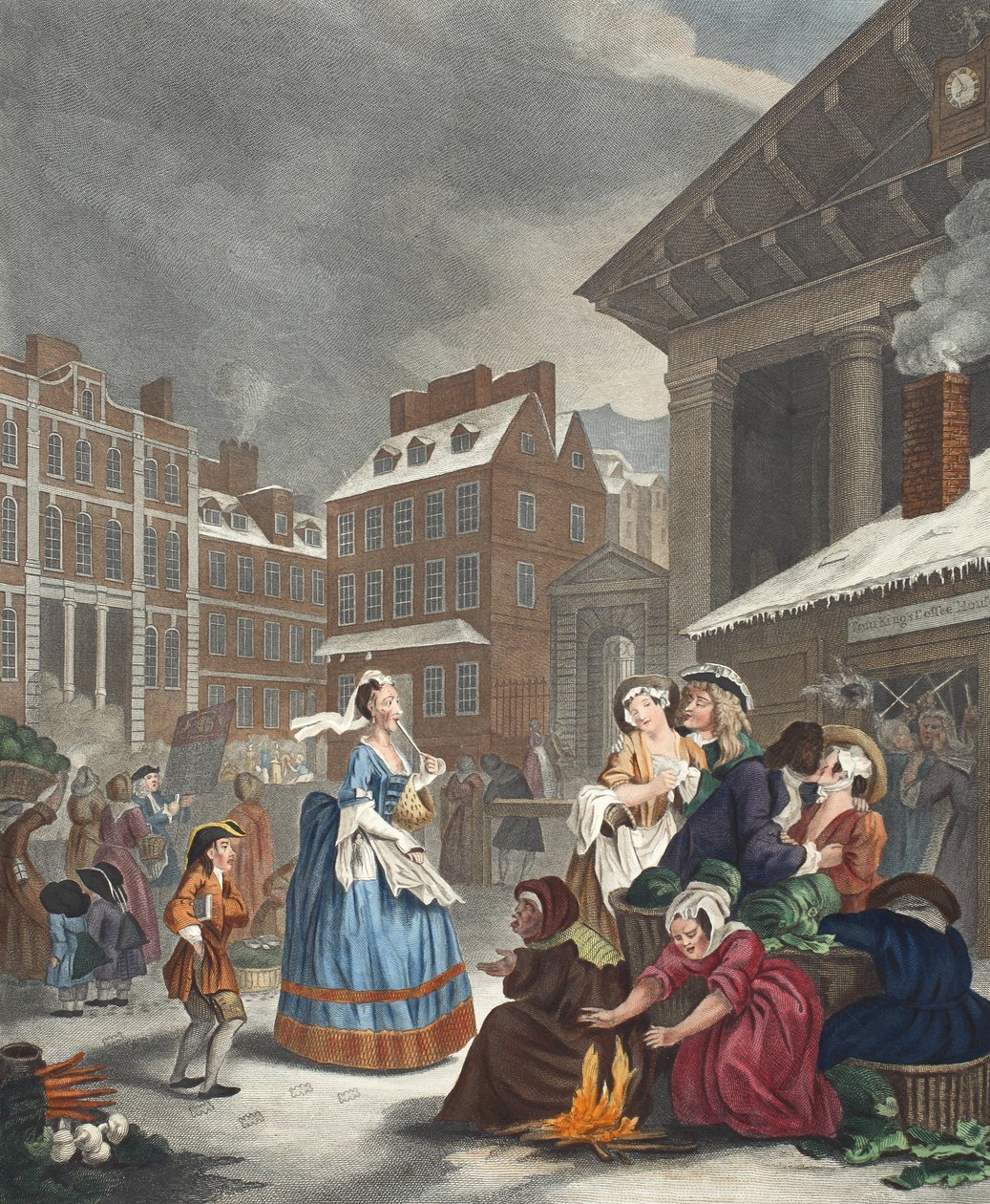 Times of the Day: Morning, illustration from 'Hogarth Restored: The ...