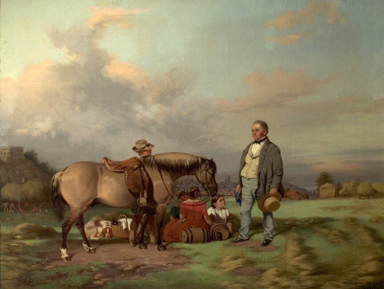 Joseph Fenton with His Family on the Meadows, Nottingham