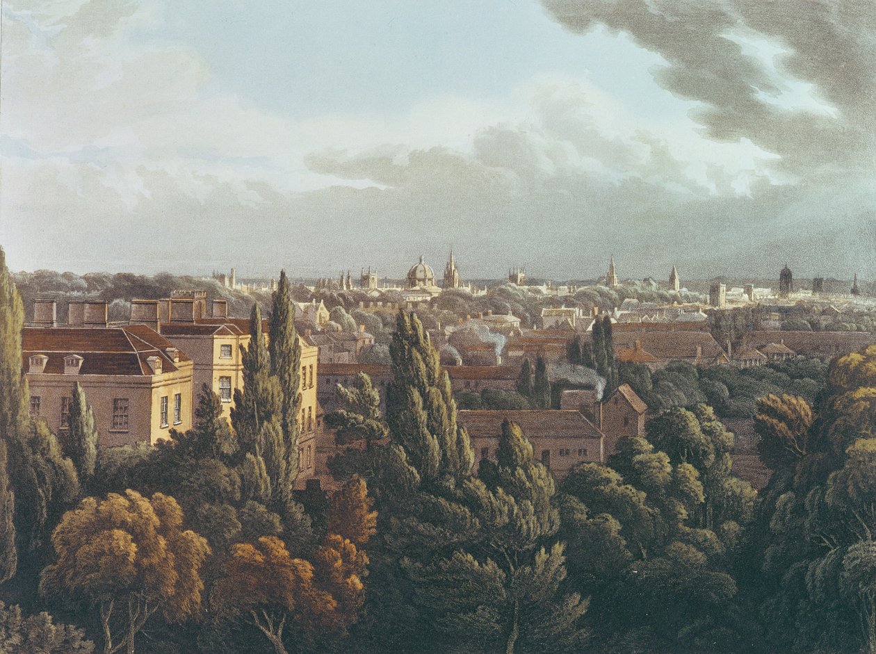 View of Oxford from the Gallery in the Observatory, engraved by J ...