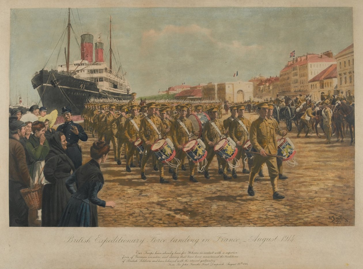 The British Expeditionary Force Landing in France