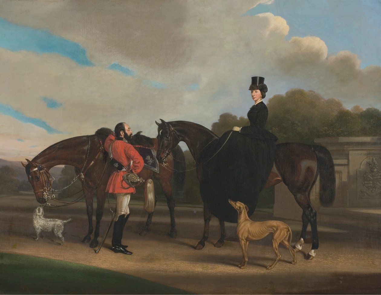 Lord and Lady Twemlow by William Barraud: Fine art print