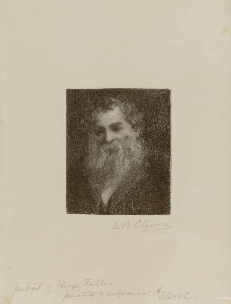 Portrait of George Fuller by William Baxter Closson