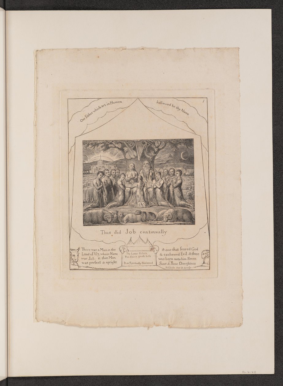 Job and His Family by William Blake: Buy fine art print