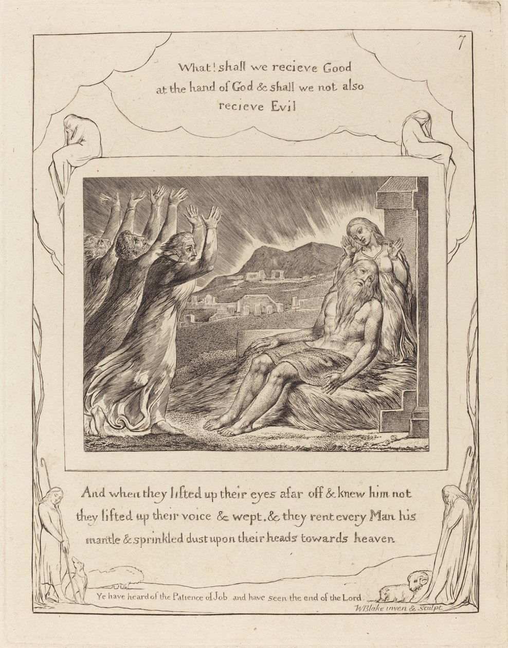 Job's Comforters by William Blake: Buy fine art print