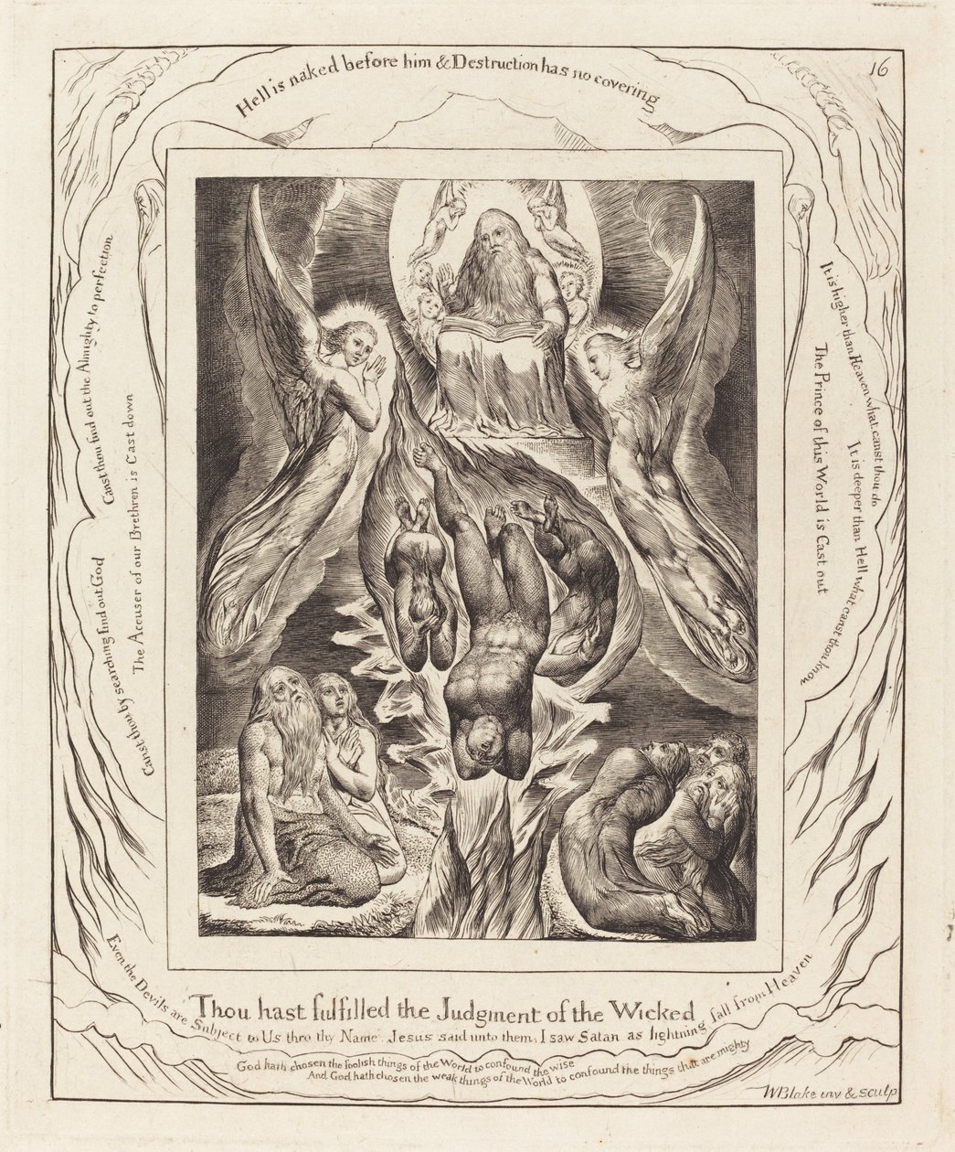 The Fall of Satan by William Blake: Buy fine art print