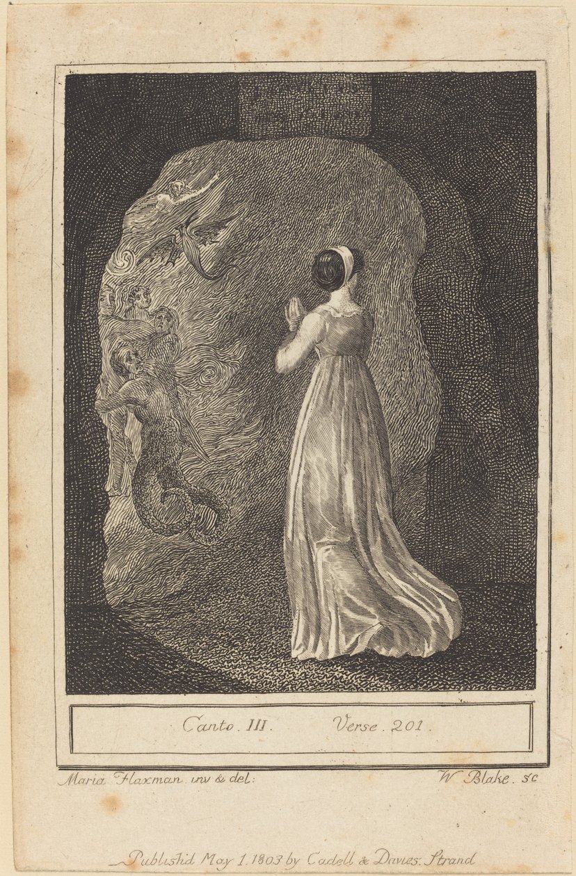 Canto III, Verse 201 by William Blake after Mary Ann Flaxman