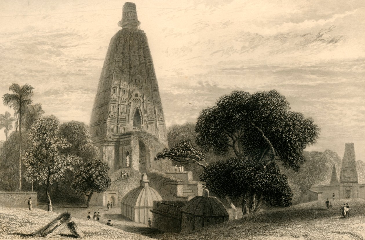 Great Temple at Bode Gyah by William Daniell