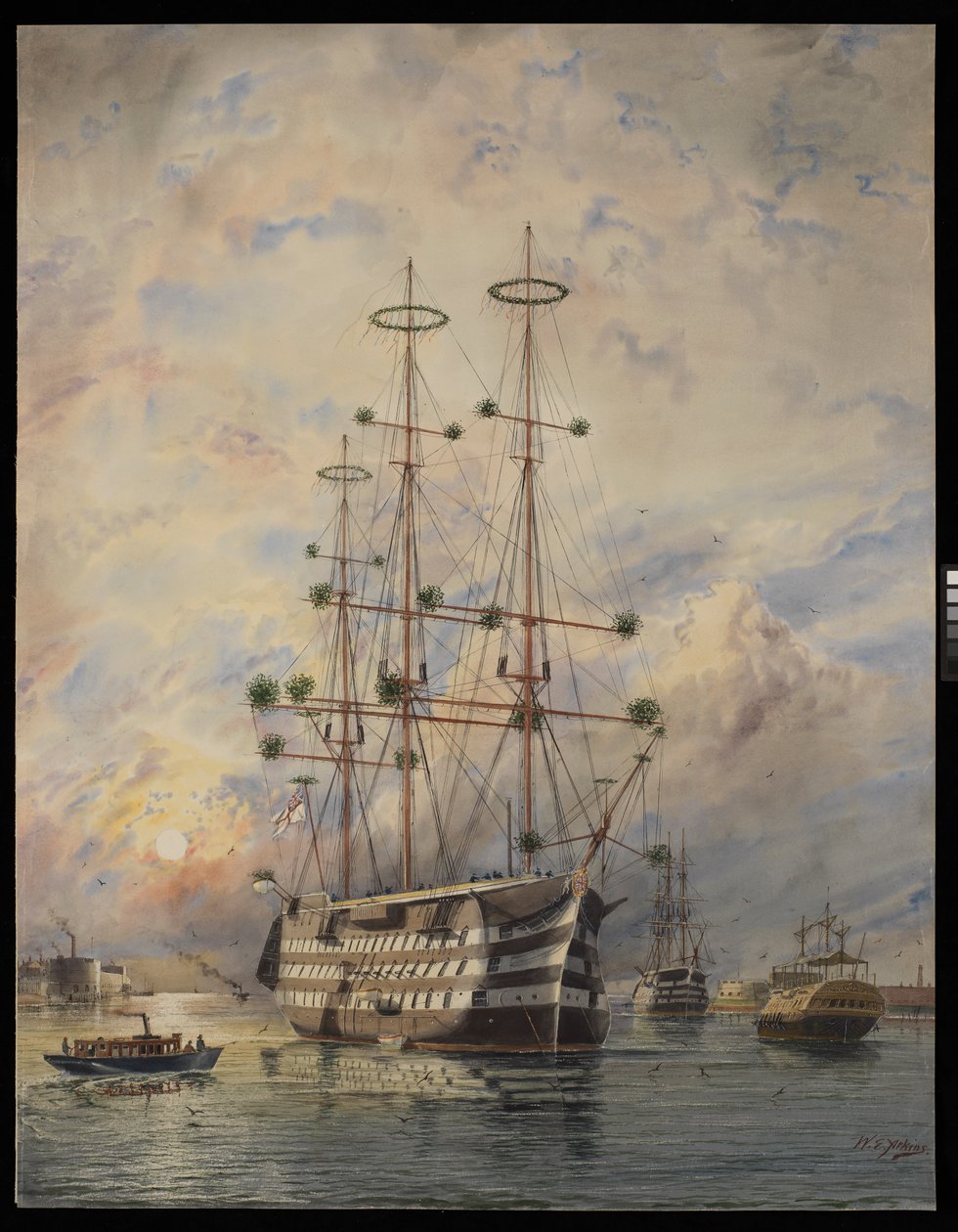 HMS Victory by William Edward Atkins: Buy fine art print