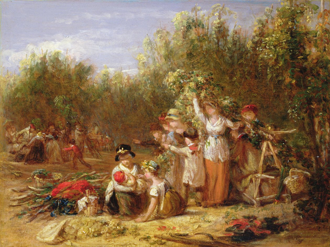 The Hop Garden by William Frederick Witherington