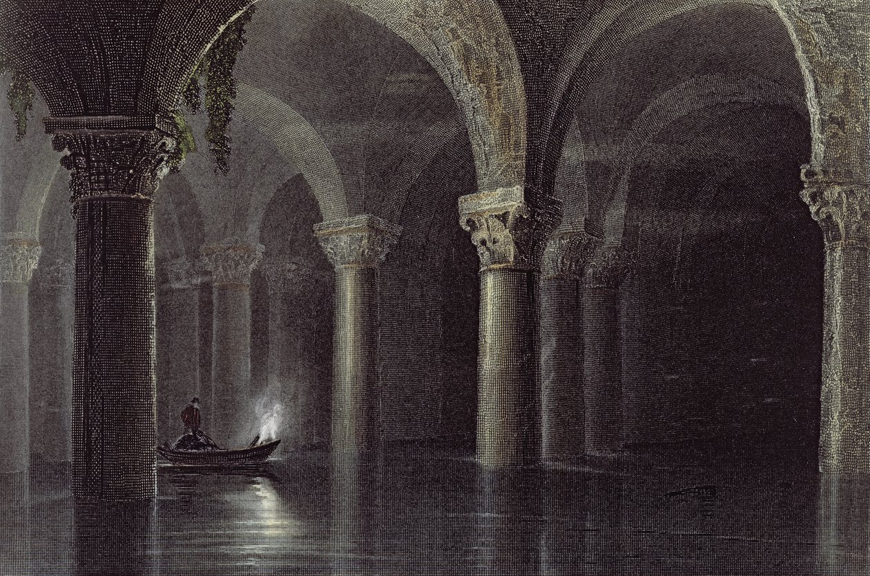 Yere Batan Serai (The Cisterns) Istanbul, engraved by J.T. Willmore, c.1850