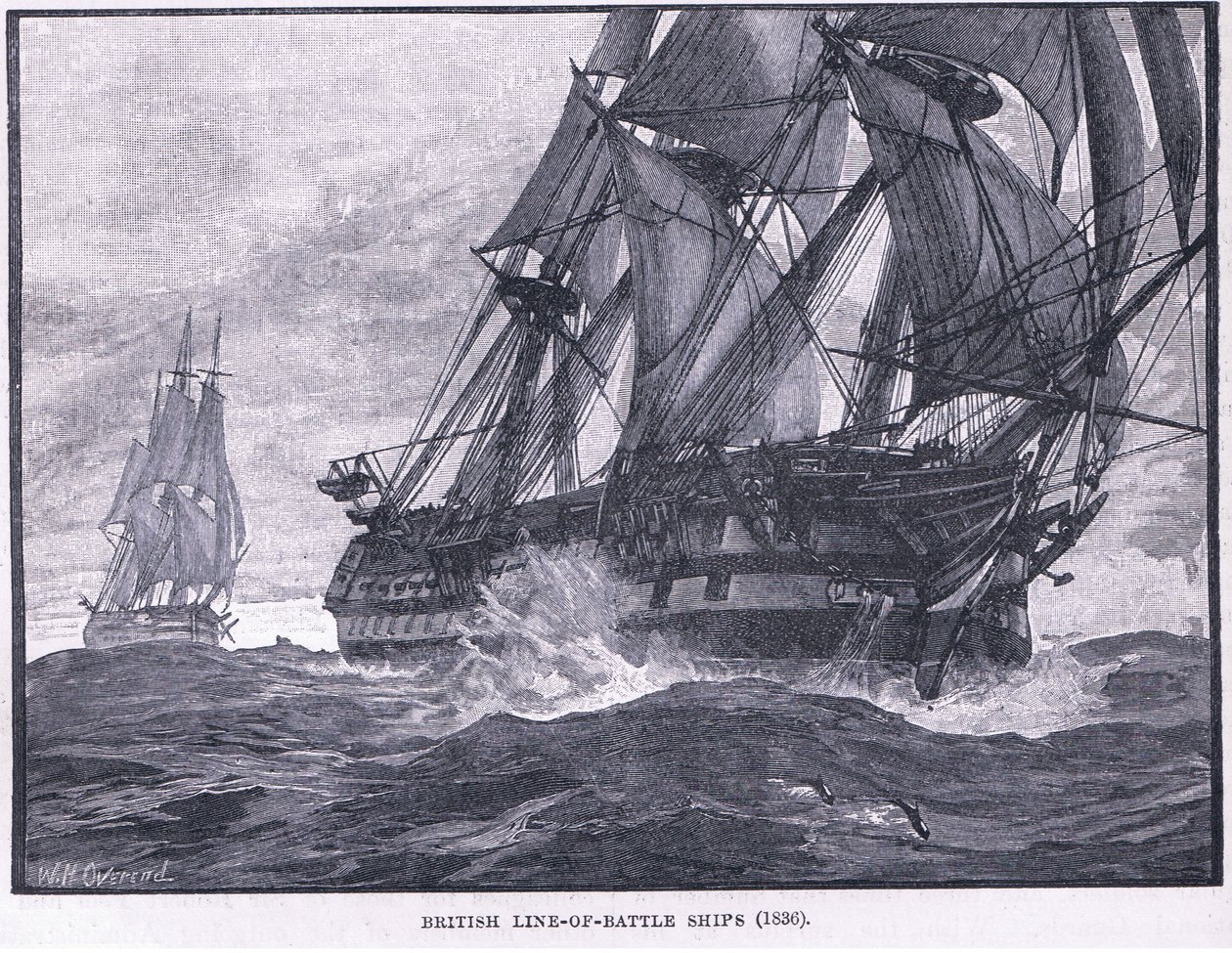 British Line of Battle Ships AD 1836