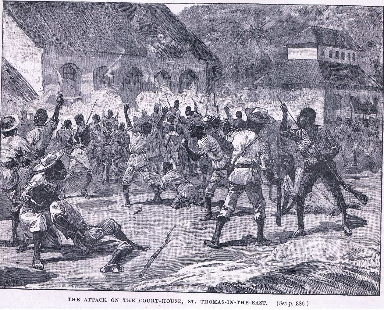The Attack on the Court House, St Thomas in the East, Jamaica