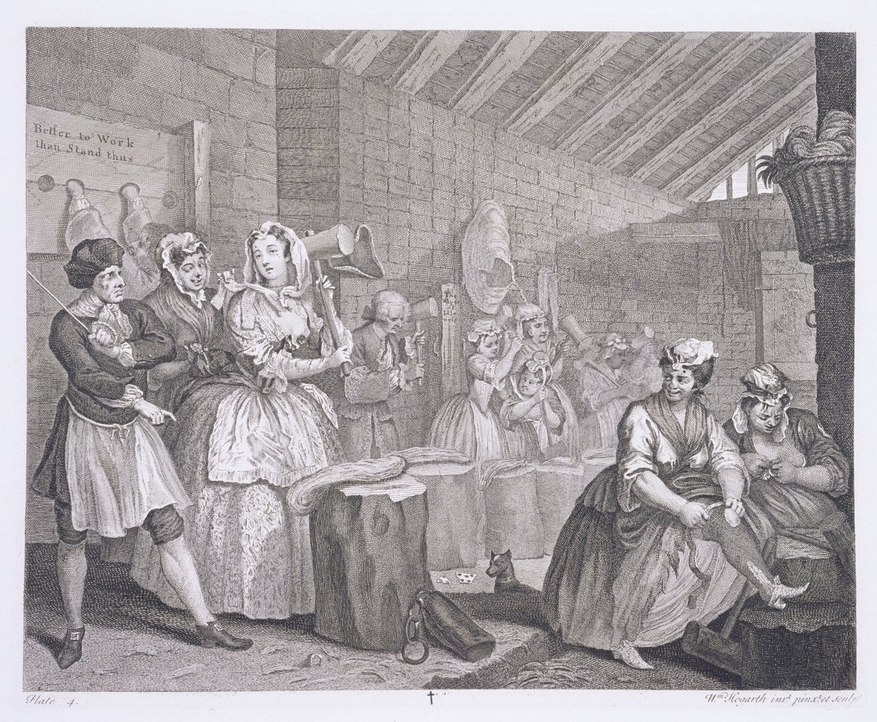 A Harlot's Progress, plate IV, from The Original and Genuine Works of ...