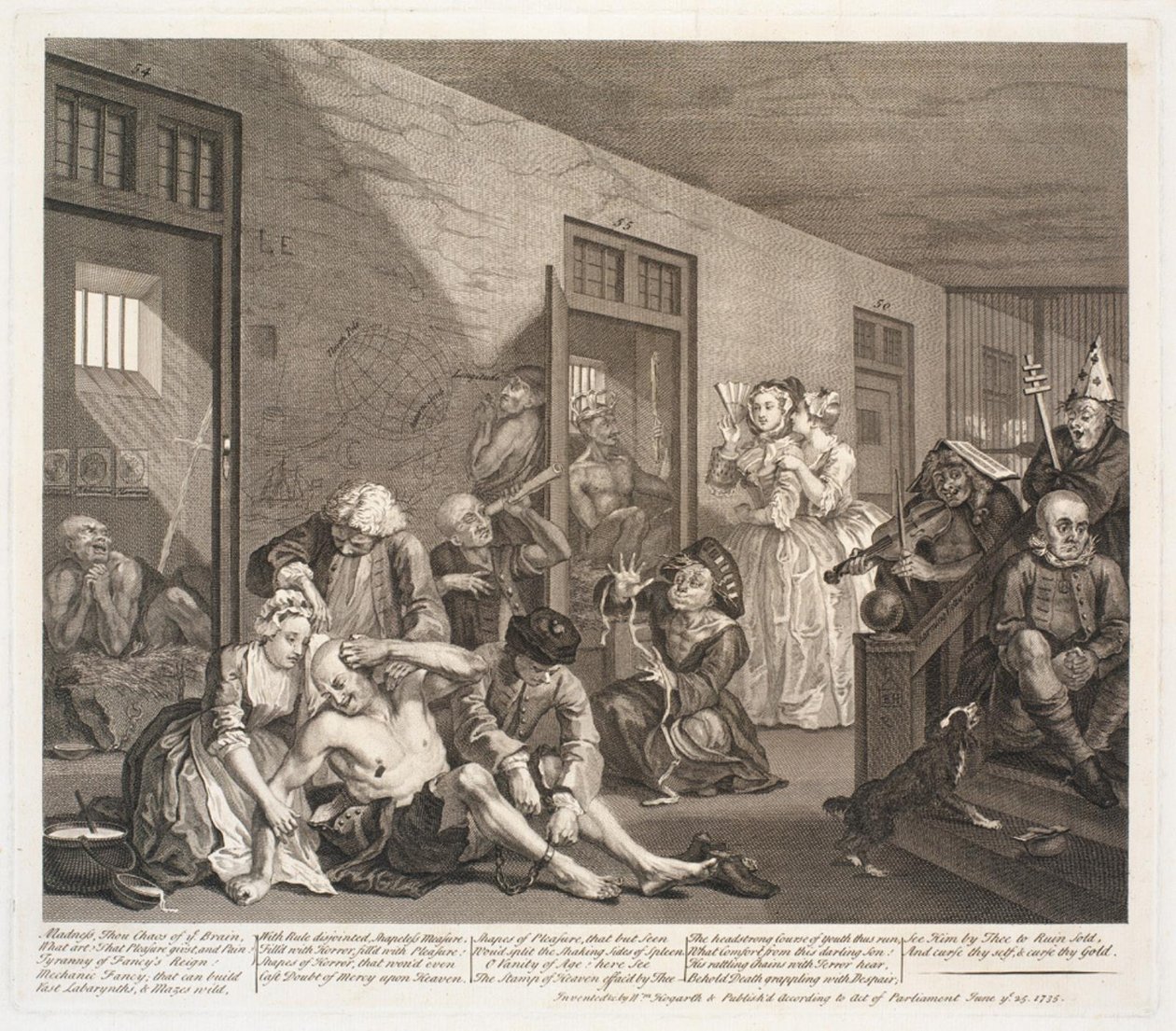 A Rake's Progress, Plate 8 by William Hogarth