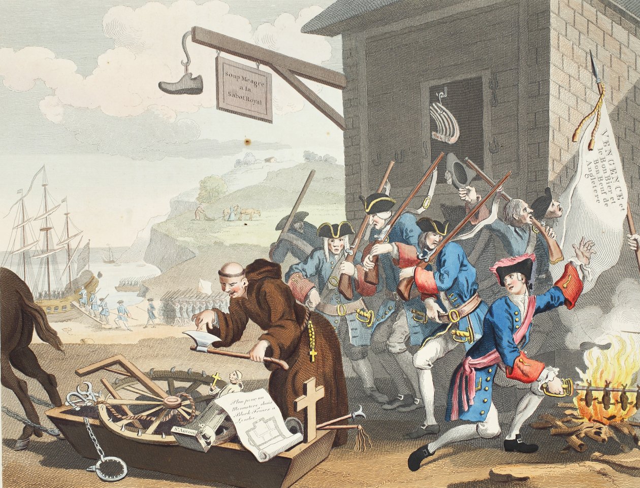 France, Illustration from 'Hogarth Restored: The Whole Works of the ...