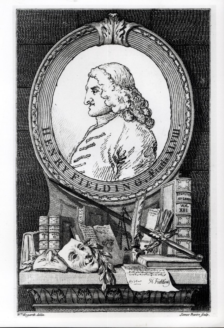 Henry Fielding at the Age of Forty Eight, engraved by James Basire