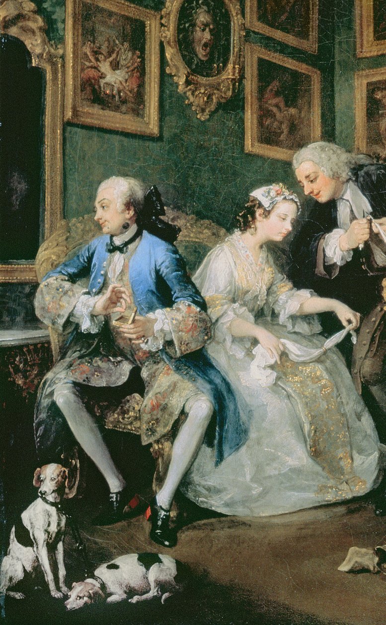 Marriage a la Mode: I - The Marriage Settlement, c.1743 oil on canvas ...